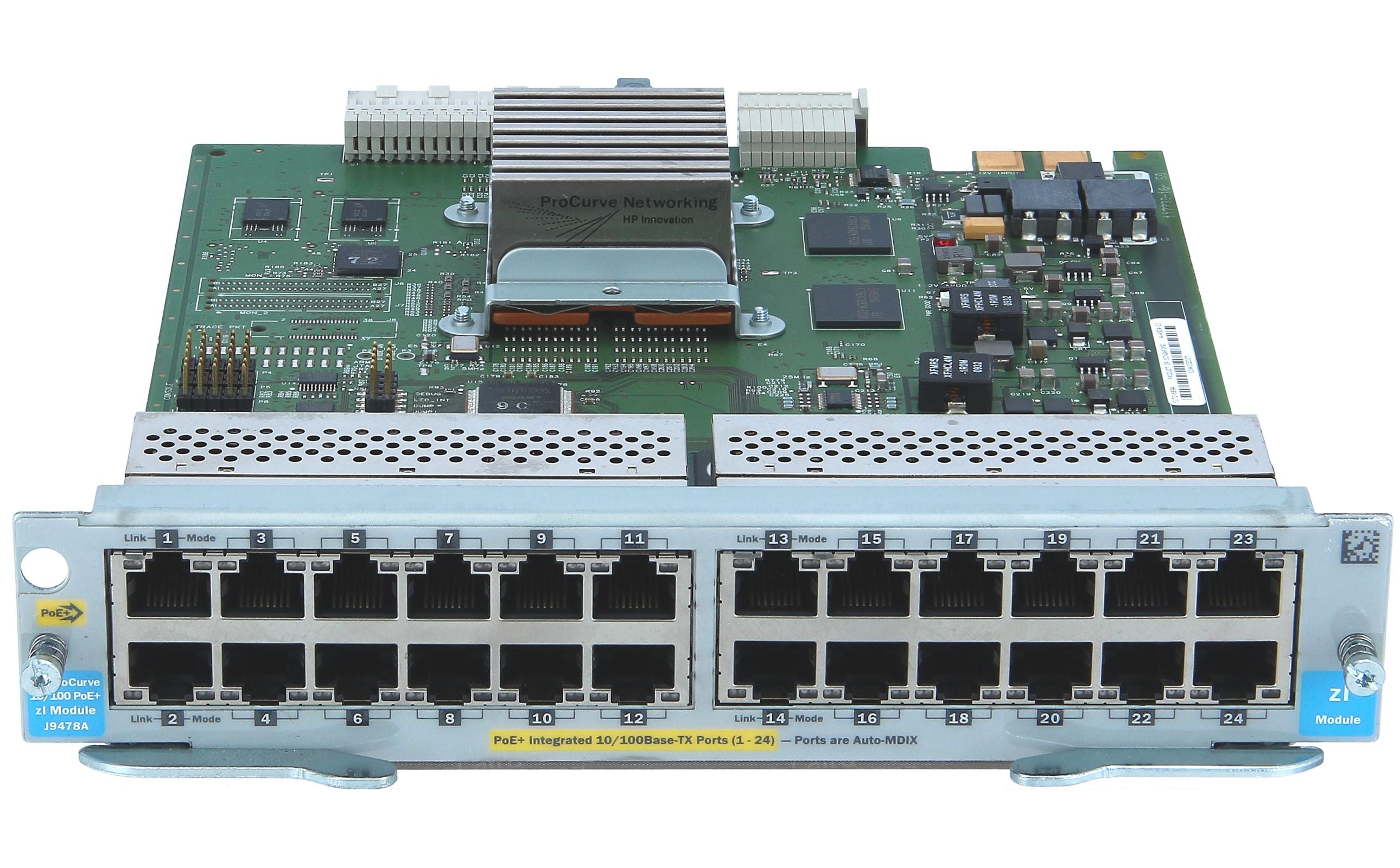 HP ProCurve 5400zl 24-Port 10/100 PoE+ zl Module - J9478A